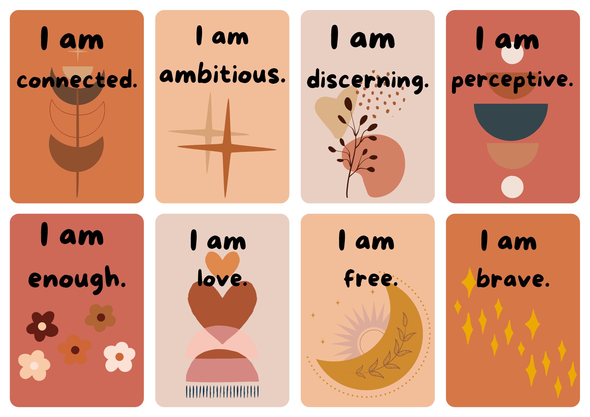 Affirmation Flash Cards, Affirmations for Adults, Affirmations for ...