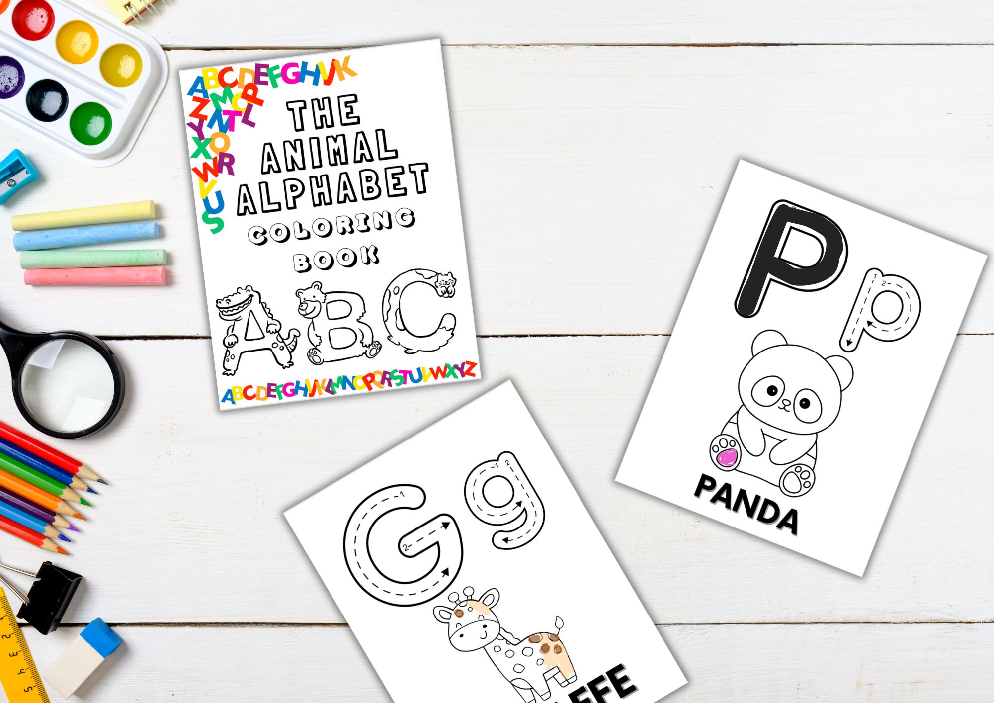 The Animal Alphabet- A Children's Coloring Activity. - Etsy