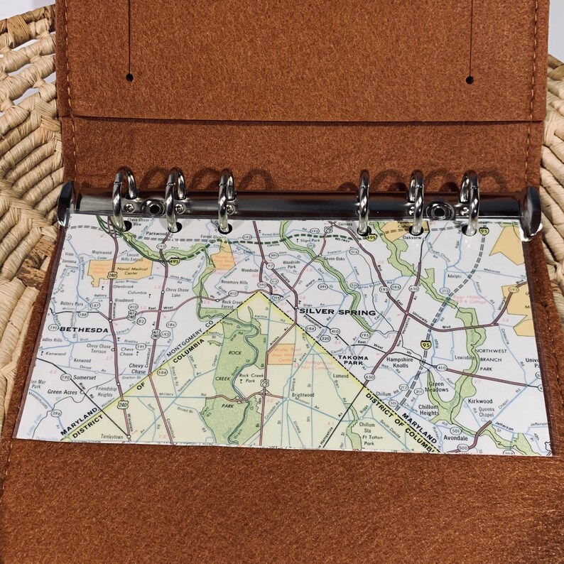 Paper Travel Collection Chicago Map Laminated Cash Envelope A6 Paper ...