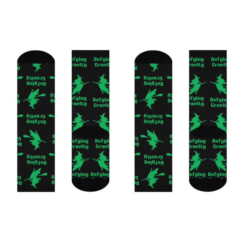 Defying Gravity Witch Crew Socks – All-over Print, Cushioned Comfort - Etsy