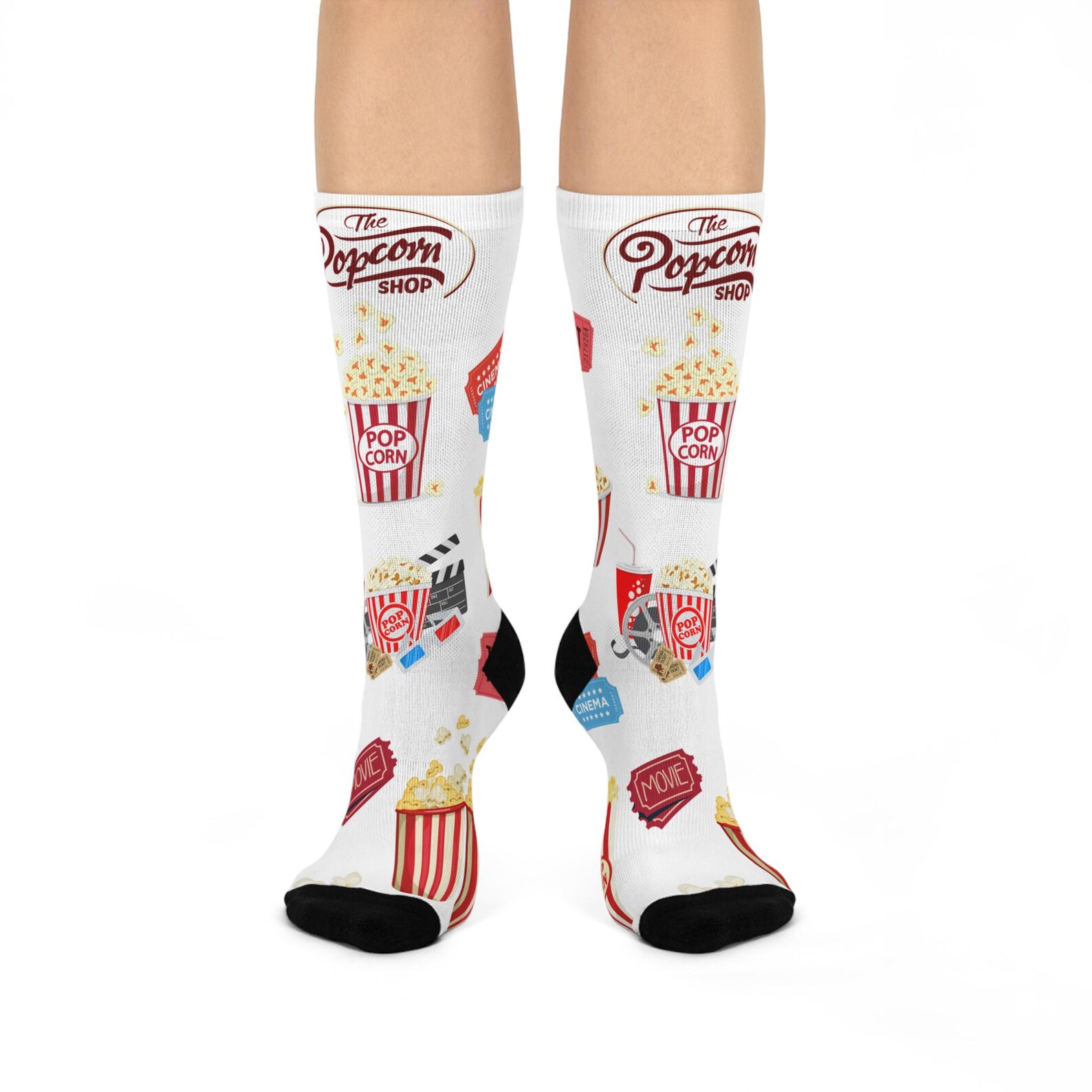 Popcorn Socks, Moviet Gift, Friends Gift, Christmas Gift, Birthday ...
