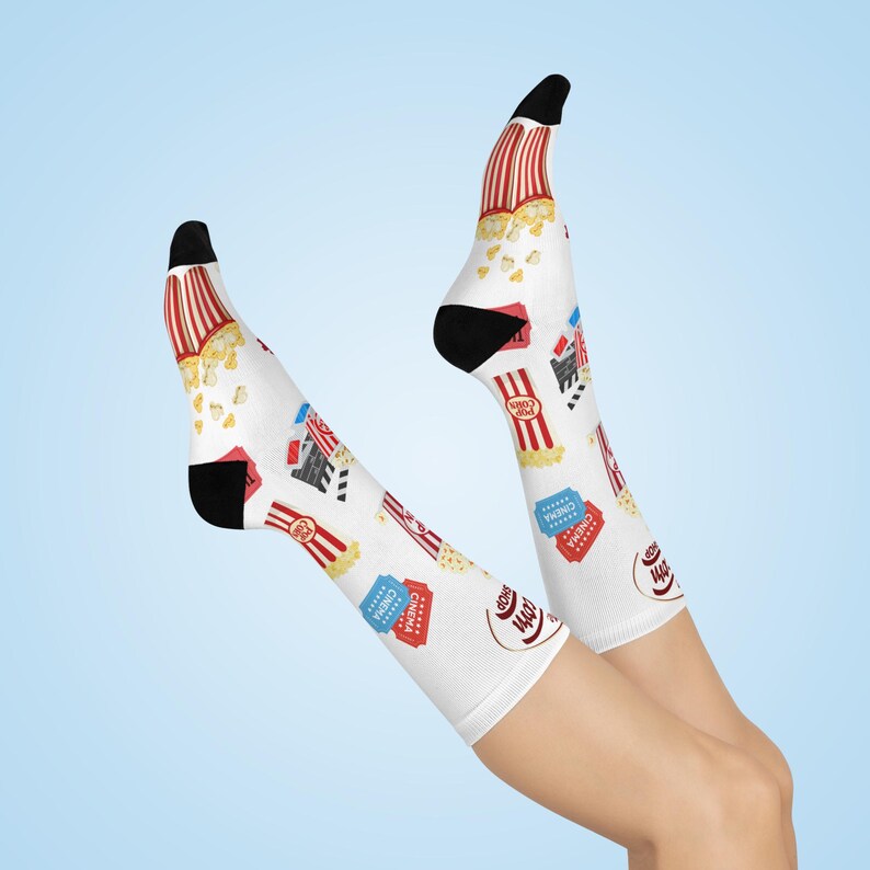 Popcorn Socks, Moviet Gift, Friends Gift, Christmas Gift, Birthday ...
