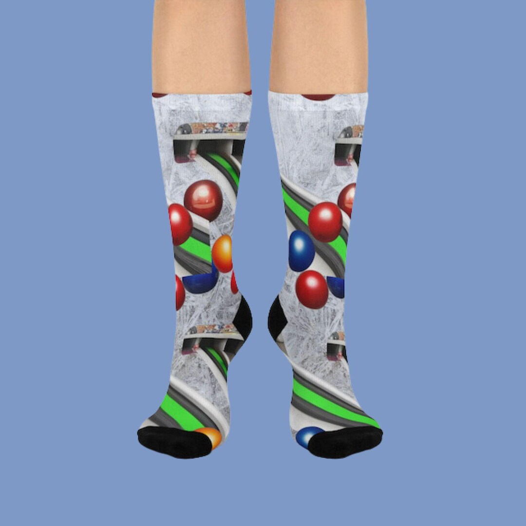 Bowling Alley Socks, Sports Socks, Friends Socks, League Member Gift ...