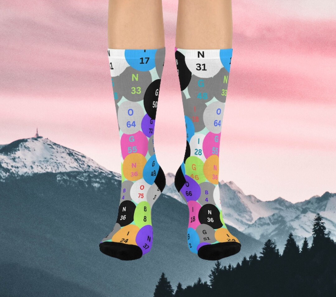 Lucky Bingo Socks, Bingo Gift, Friends Gift, Mom Gift, Bingo Buddy Gift ...