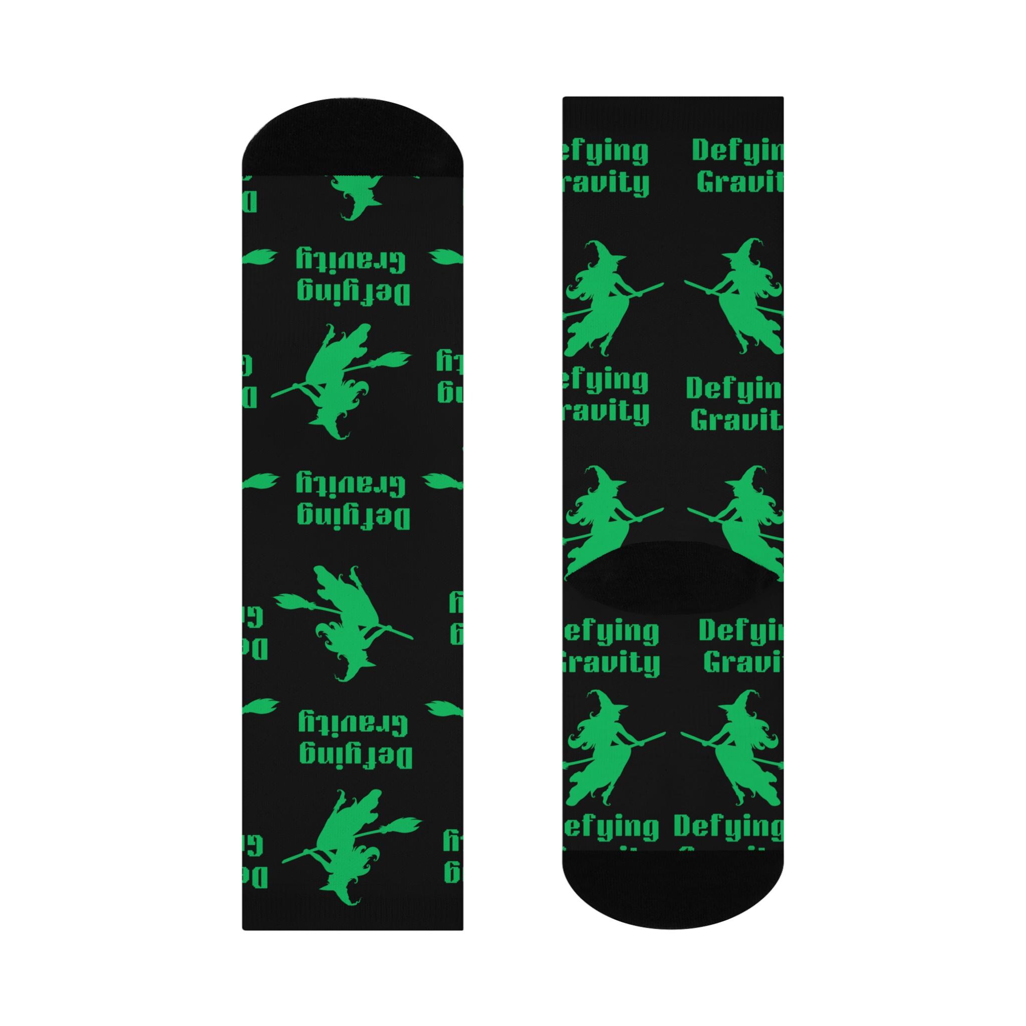 Defying Gravity Witch Crew Socks – All-over Print, Cushioned Comfort - Etsy