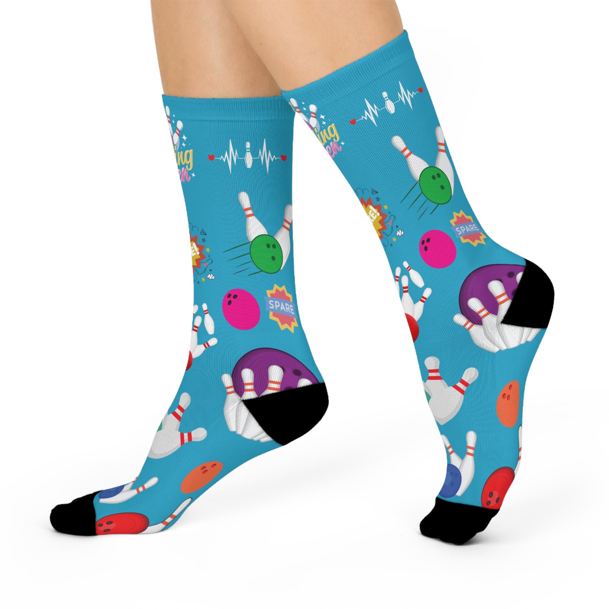 Bowling Alley Socks - Perfect Gift for Bowlers Fans, Fun Gift for ...