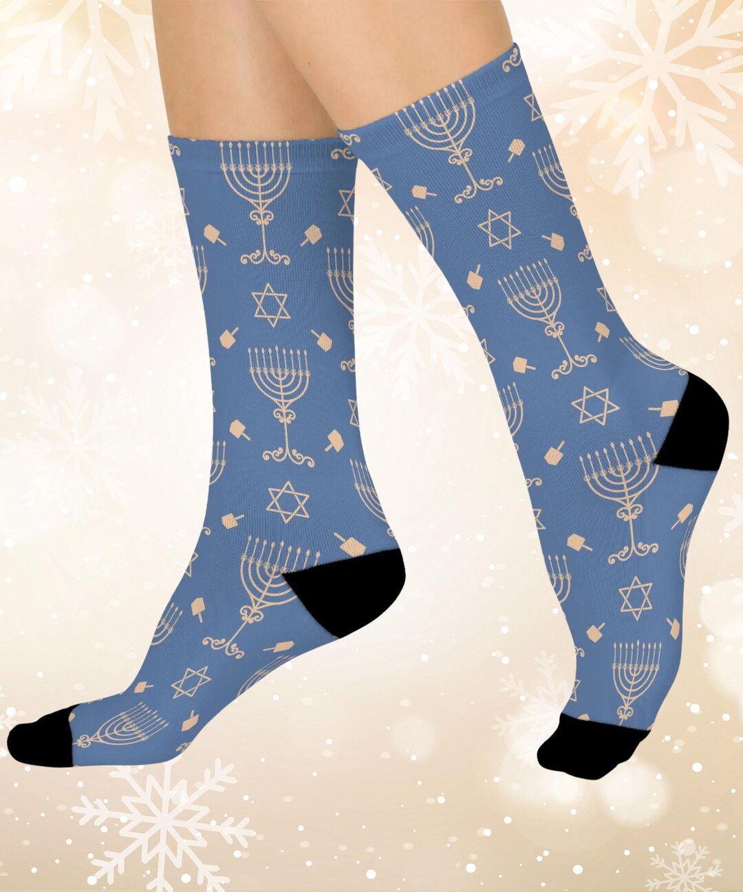 Dreidel Design Sock - Perfect Hanukkah Gifts, Chanukah Gift, Hanukkah ...