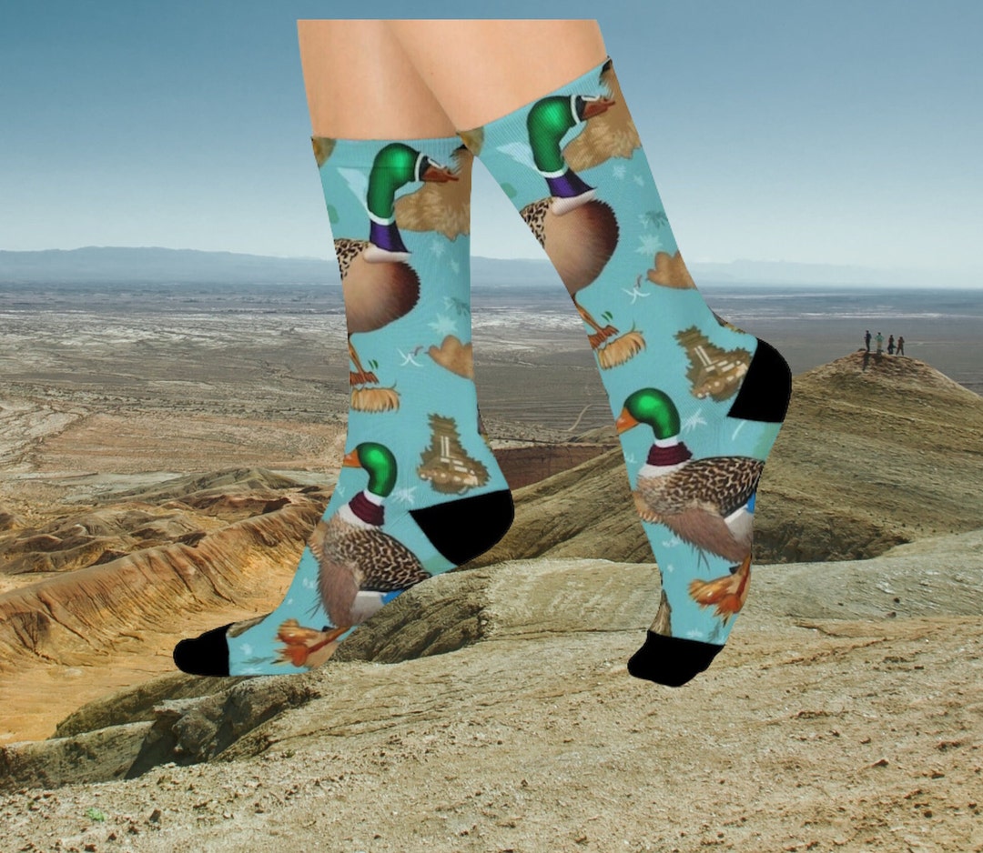 Perfect Gift for Duck Hunters - Duck Design Socks, Hunter Gift, Man ...