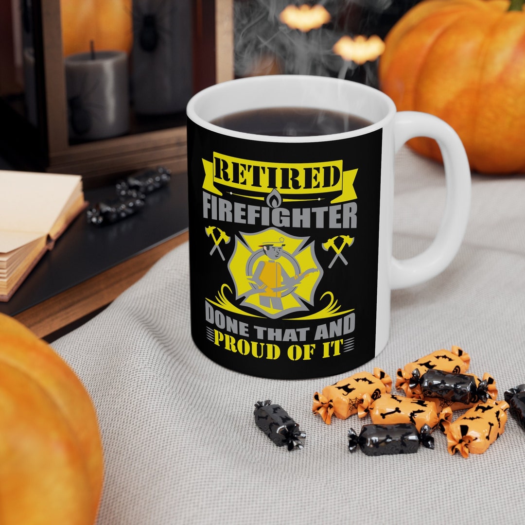 Firefighter Retirement Mug, Retirement Gift, Men's Gift, Women's Gift ...