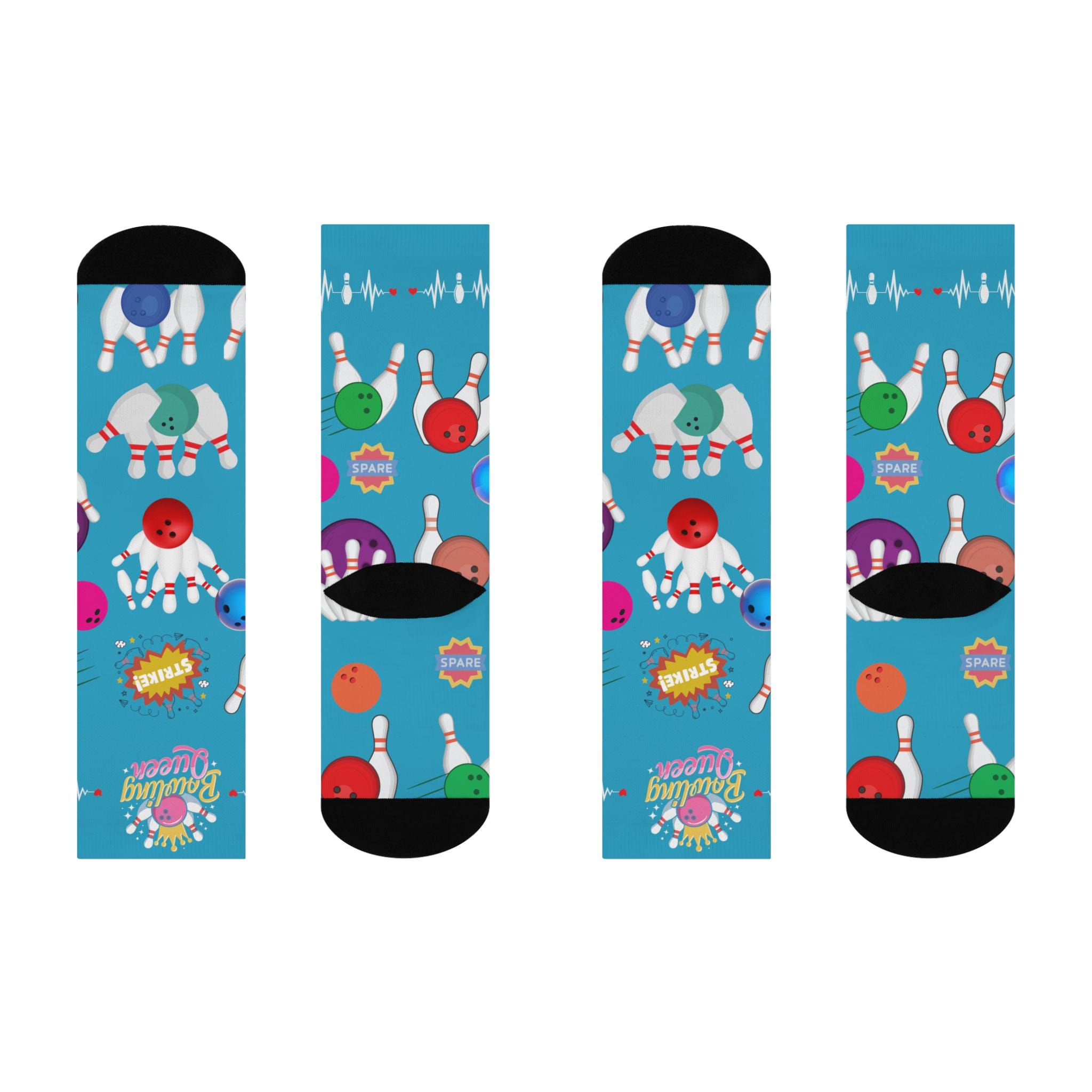 Bowling Alley Socks - Perfect Gift for Bowlers Fans, Fun Gift for ...