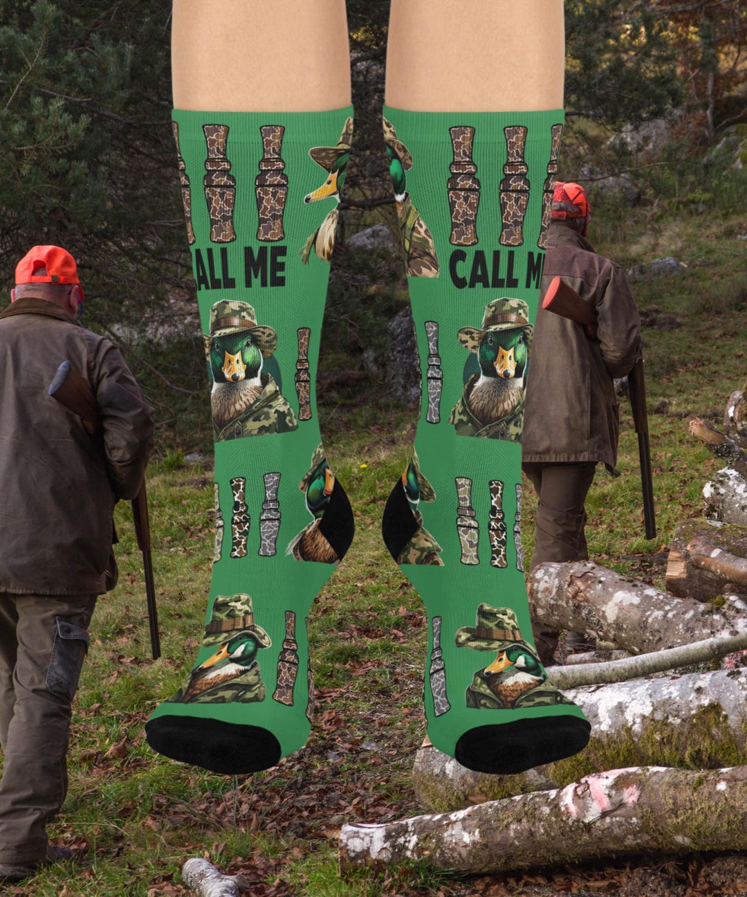 Duck Hunting Crew Socks – Camo Mallard Print, Cushioned Hunter Socks - Etsy