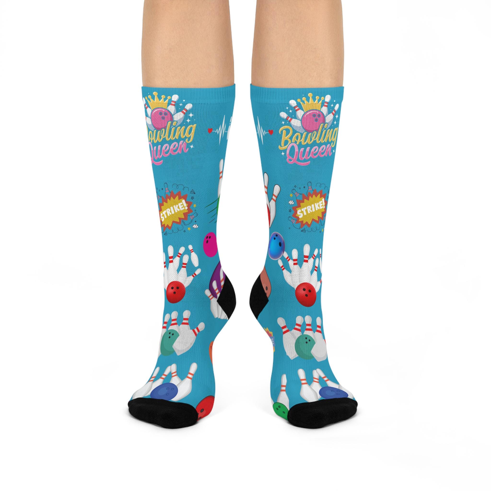Bowling Alley Socks - Perfect Gift for Bowlers Fans, Fun Gift for ...