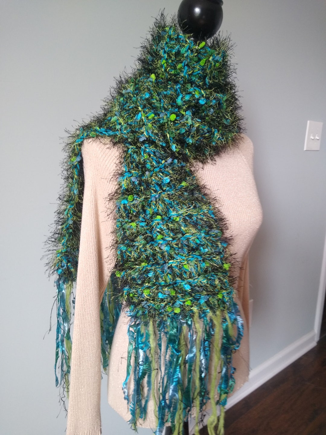 Tangled up in Blues Scarf - Etsy
