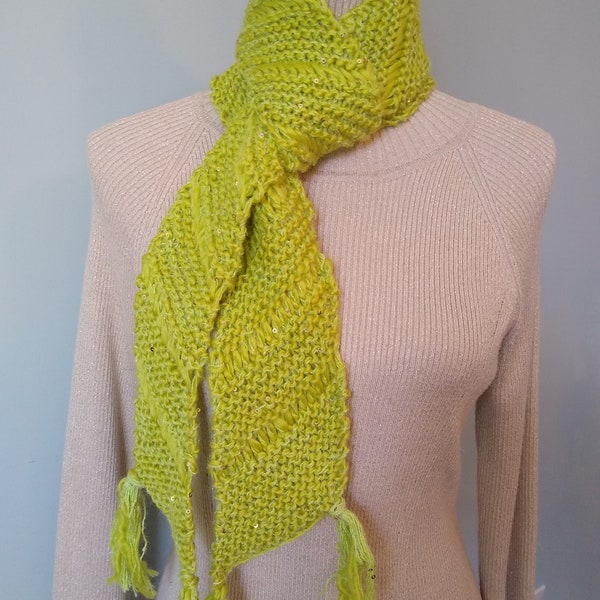 Chartreuse Scarf - Etsy