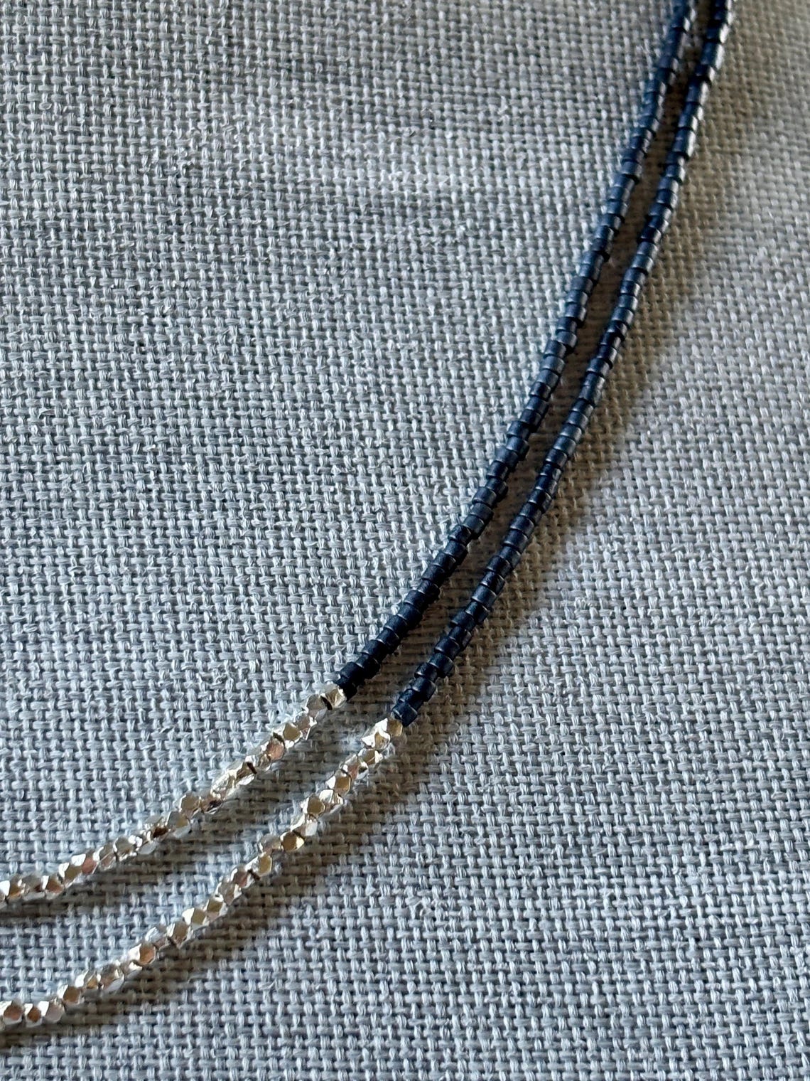 KAREN Hill TRIBE Silver and Blue Double Strand Necklace! Beautiful ...