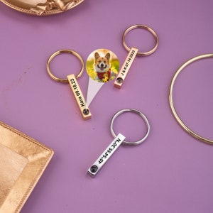 Photo Projection Keychain, Custom Photo Keychain, Memorial Picture ...