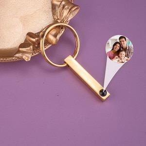 Photo Projection Keychain, Custom Photo Keychain, Memorial Picture ...