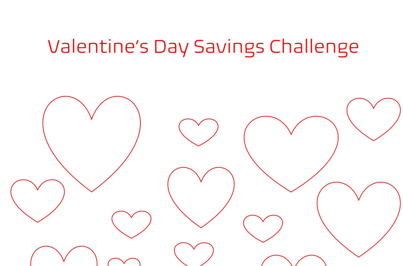 Printable - Valentine's Day Savings Tracker - Budget Challenge - Choose ...