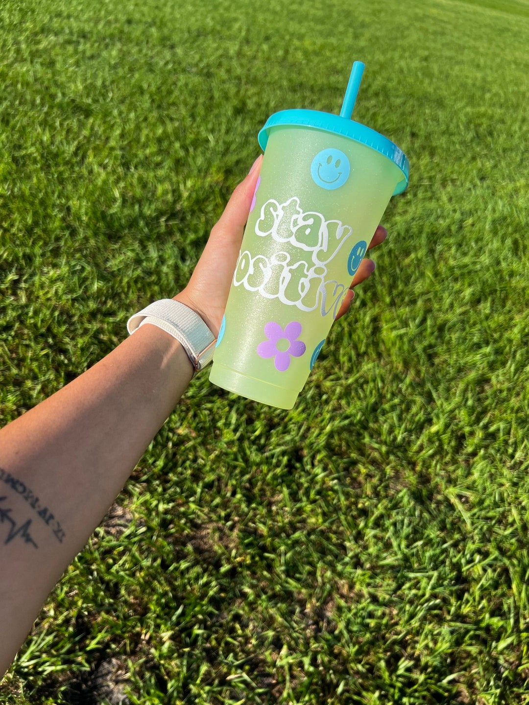 Stay Positive Cup - Etsy
