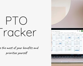 Time off Tracker 2025 for Google Sheets | PTO, Vacation, Comp Time ...