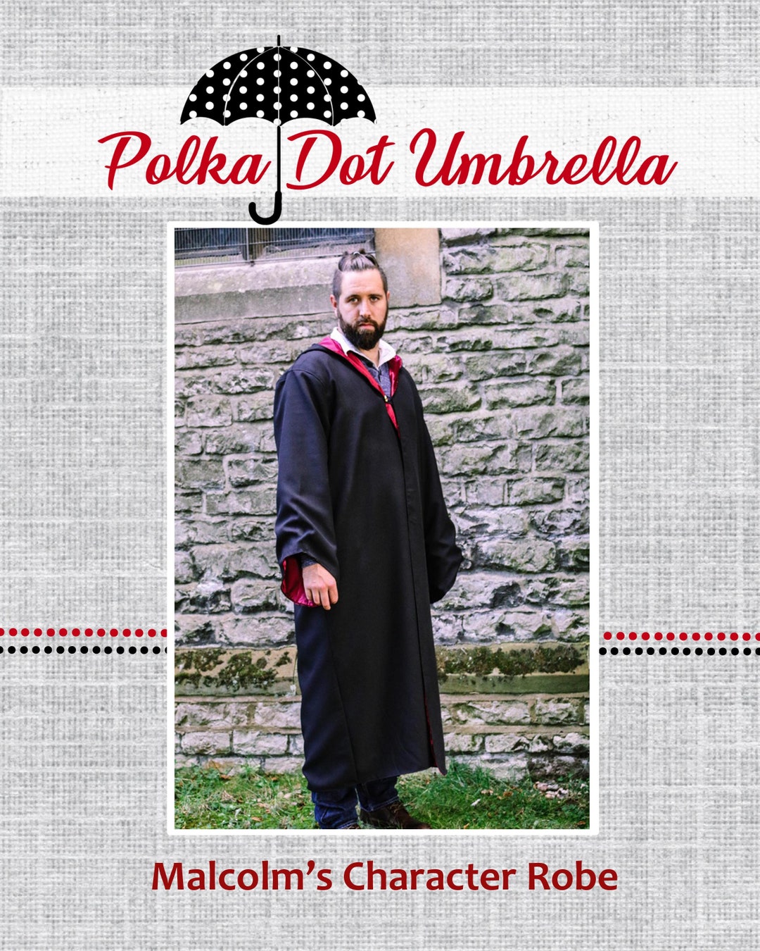 Adult's Character Robe Sewing Pattern: Wizard, Jedi, Zombie, Sizes Men ...