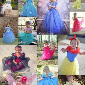 Kids Princess Dress Sewing Pattern: Elora's Enchanted Gown Costume ...