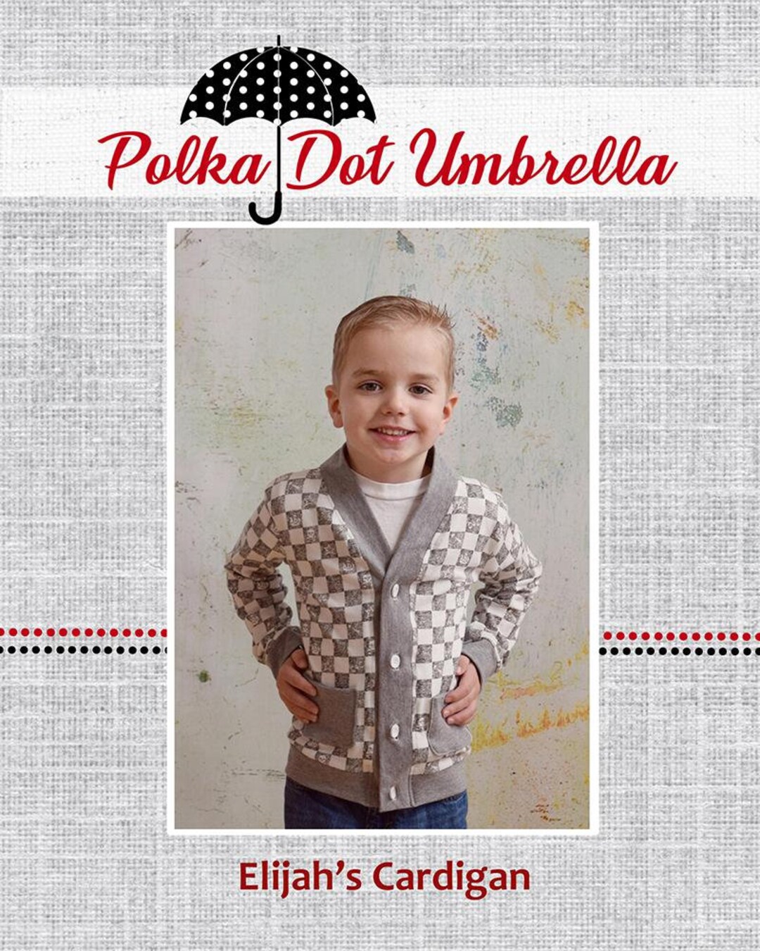 Kids Knit Cardigan Sewing Pattern: Elijah's Button-up or Pullover ...