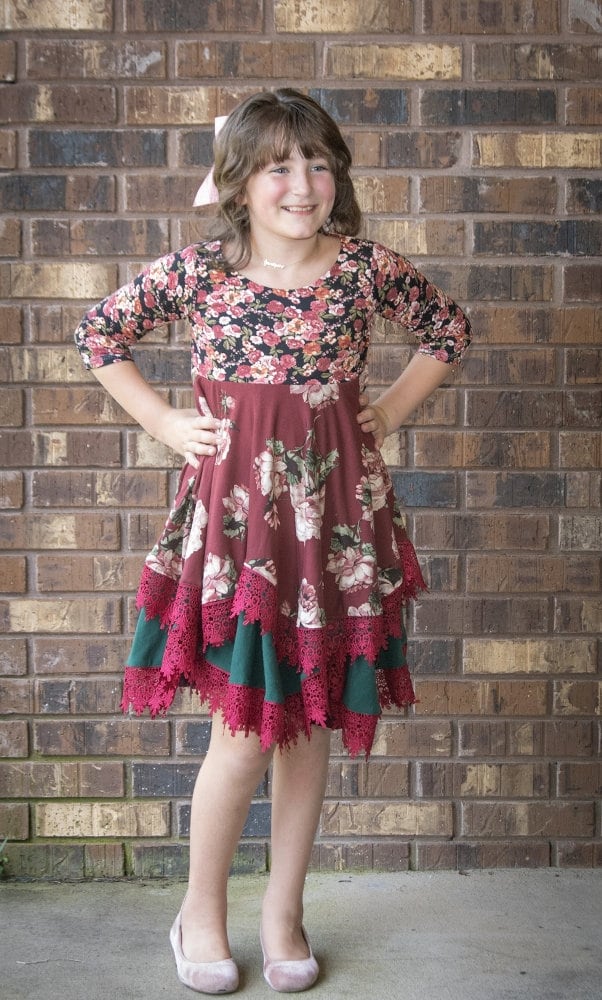 Galadriel's Lace-trim Dress for Kids Sizes 2 to 14 PDF Sewing Pattern ...
