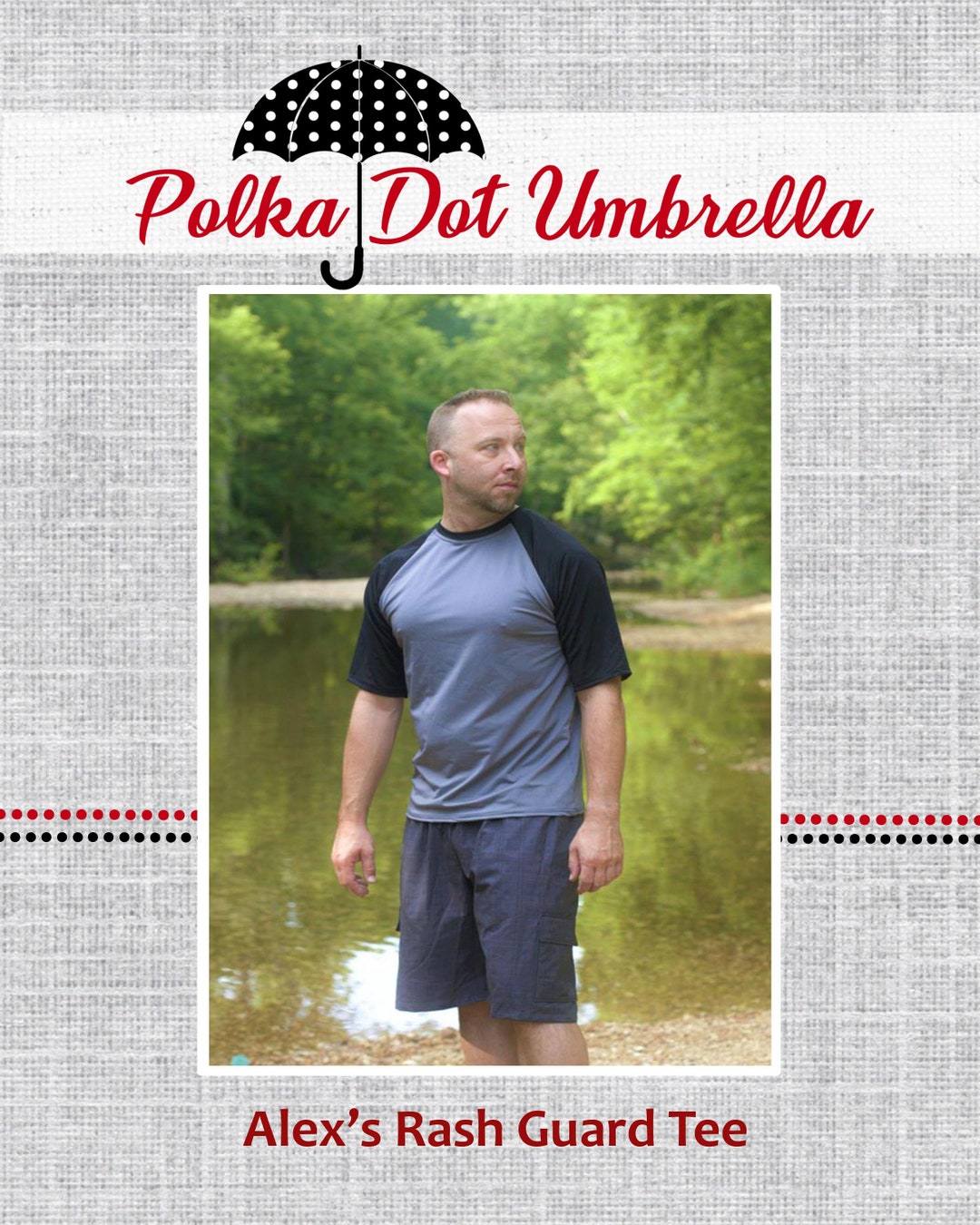 Alex's Rash Guard Tee for Adults Sizes Men XS to XL PDF Sewing Pattern ...