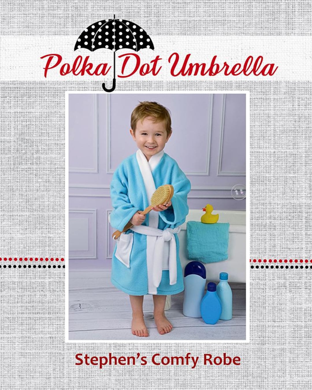 Kids Robe Sewing Pattern: Fleece or Terry, Sizes 2 to 14 Stephen's (PDF ...