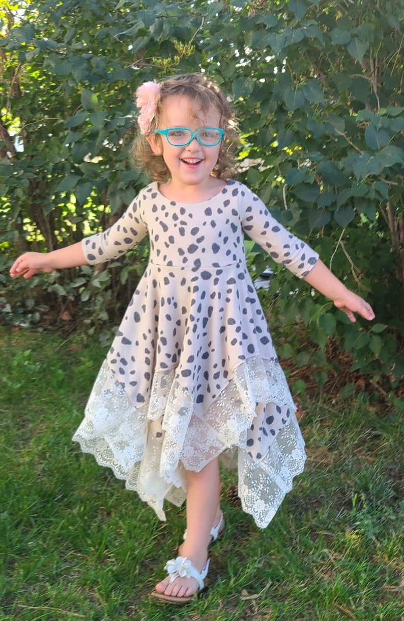 Galadriel's Lace-trim Dress for Kids Sizes 2 to 14 PDF Sewing Pattern ...