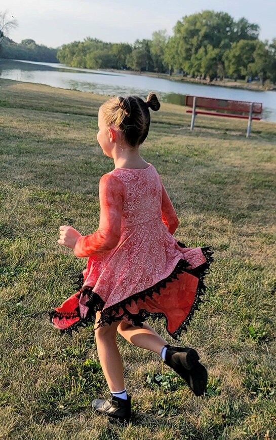 Galadriel's Lace-trim Dress for Kids Sizes 2 to 14 PDF Sewing Pattern ...