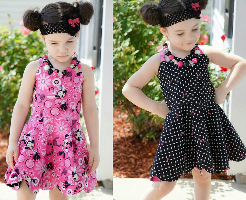 Kids Scalloped Dress/top Sewing Pattern: Nina's Reversible Sundress ...