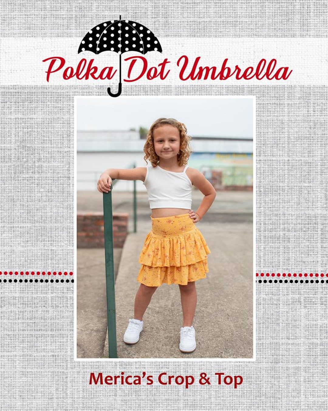 Kids Knit Crop & Top Sewing Pattern: Merica's Asymmetrical Tank Top ...