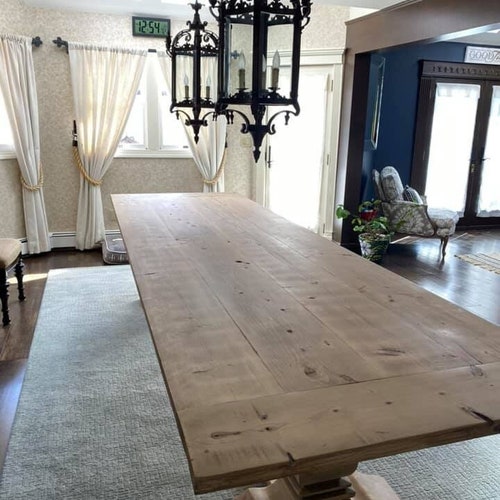 Custom Built Traditional Farmhouse Table - Etsy