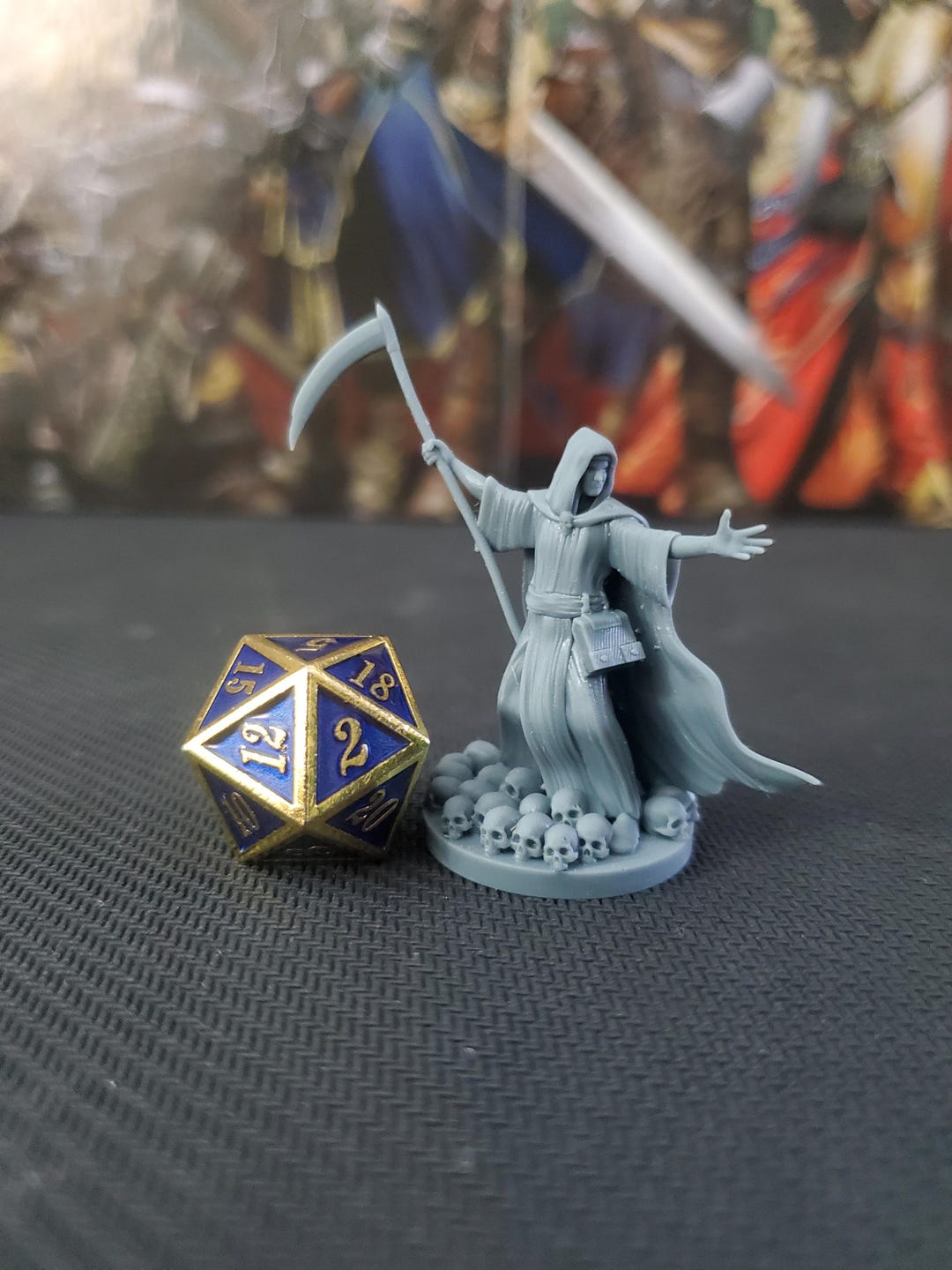 Human Male Necromancer Wizard/ Mz4250/ 25mm Scale Miniature/ Pathfinder ...