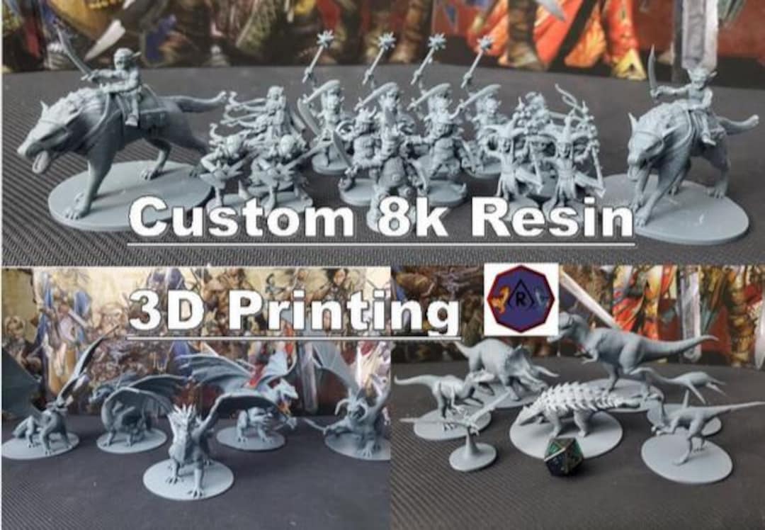 Custom 8K Resin 3D Printing Service/ STL Files/ Custom Tabletop Rpgs ...