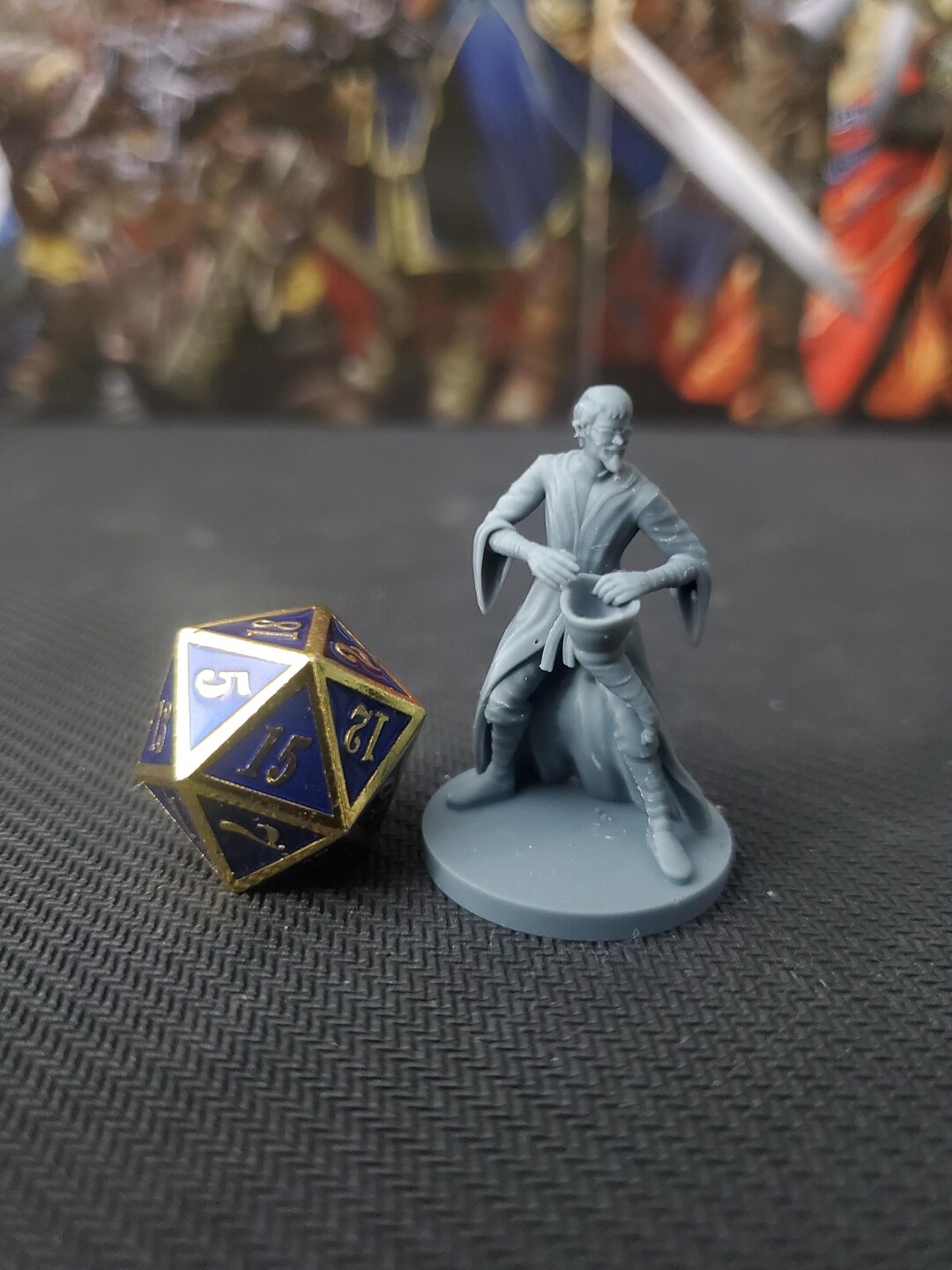 Human Male Conjurer Wizard/ Mz4250/ 25mm Scale Miniature/ Pathfinder/ D ...