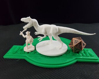 T-rex Miniature / Pathfinder/ D&D/ RPG / Tabletop/ Huge Beast/ Mount - Etsy