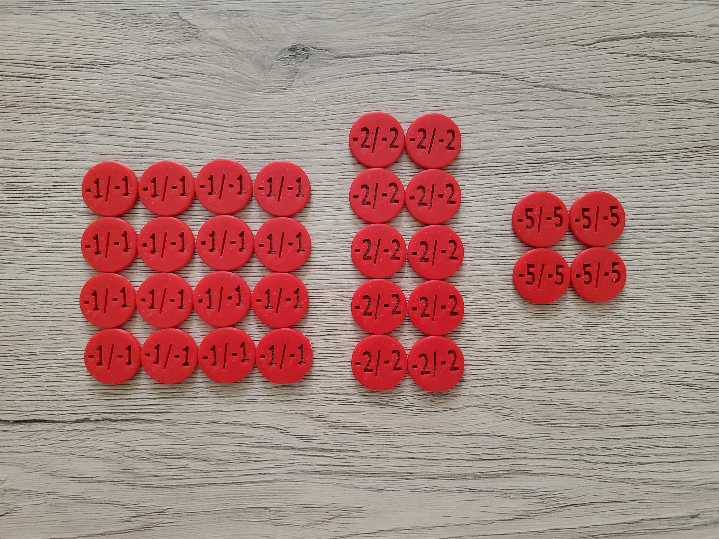 66x 1/1 and 1/1 Counters for Magic the Gathering 3D - Etsy