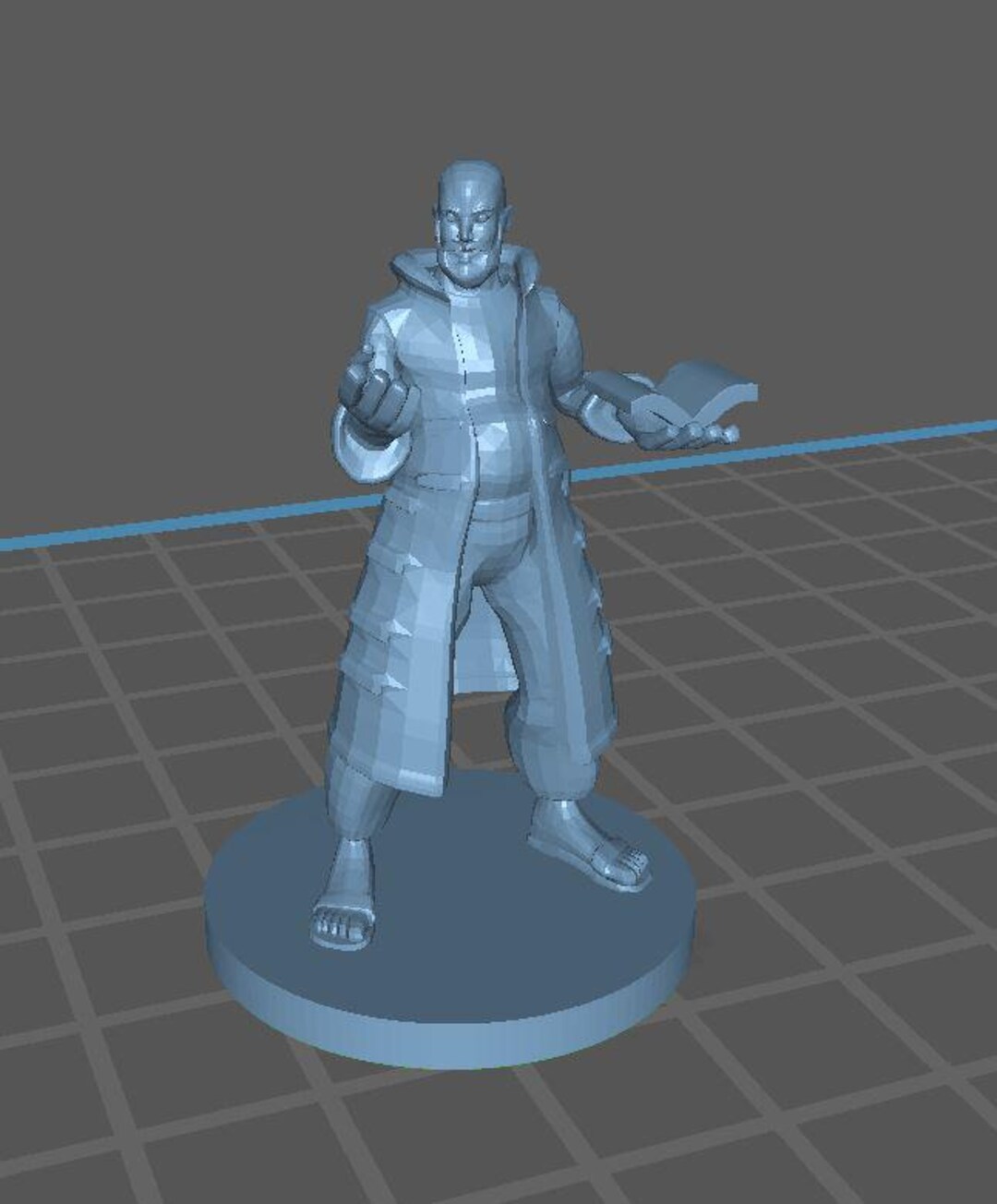 Human Wizard Fat/ Mz4250/ 28mm Scale Miniature/ Pathfinder/ D&D/ RPG ...