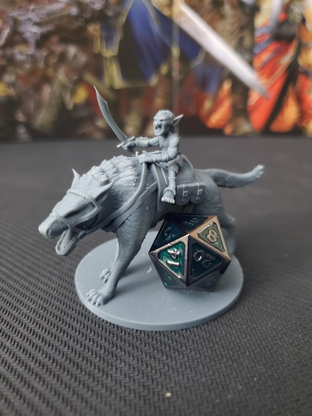 Goblin Worg Rider/ Mz4250/ Large Creature/ 50mm Scale Mini/ Pathfinder ...