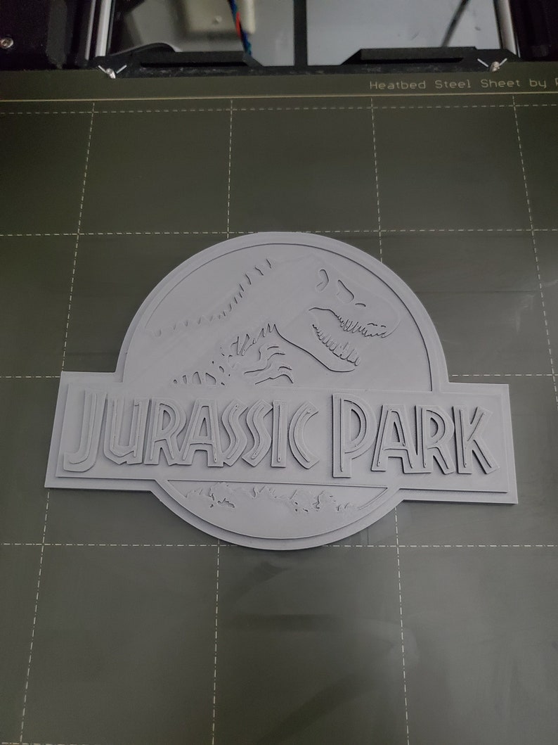Jurassic Park 3D Printed Logo - Etsy