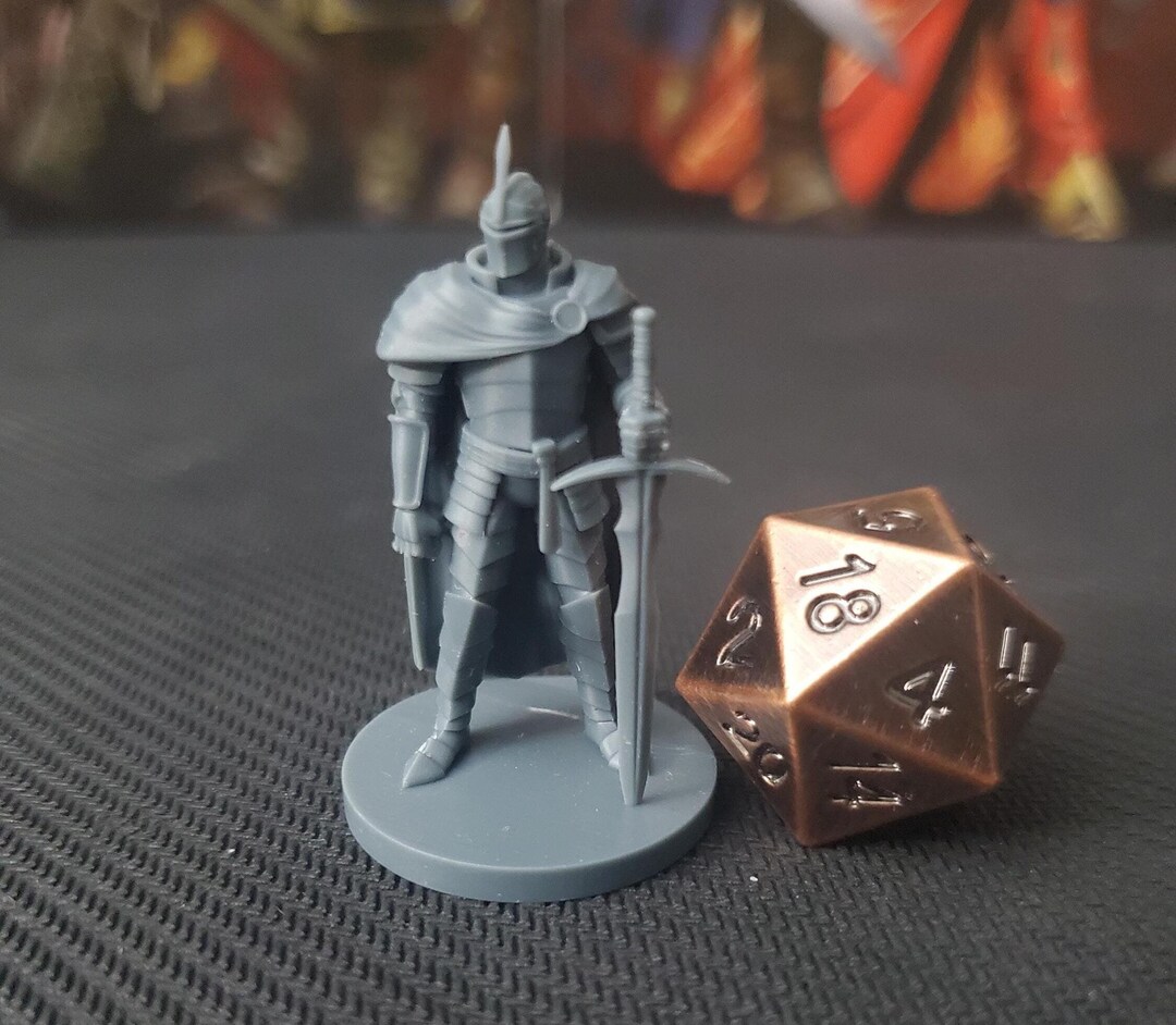 Human Fighter 2/ Mz4250/ 25 Mm Scale Miniature/ Pathfinder/ D&D/ RPG ...