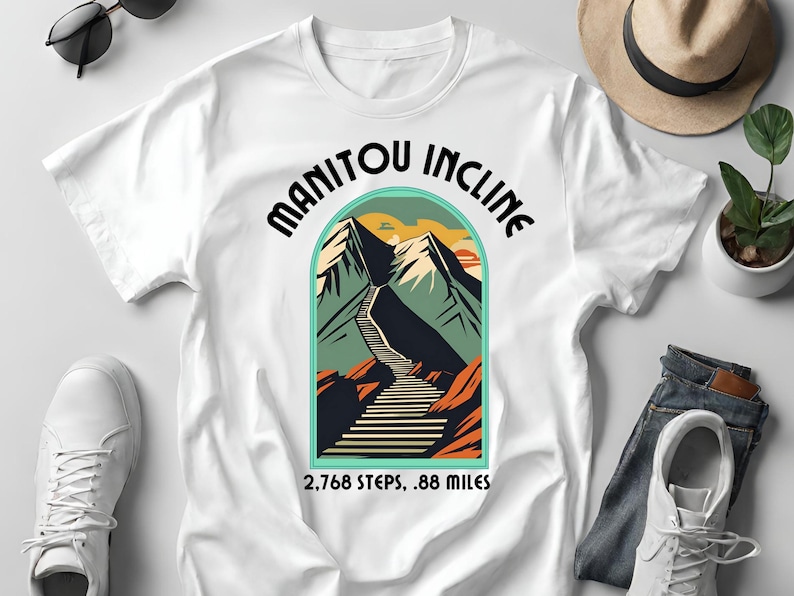Manitou Incline Graphic Tee, Manitou Springs, the Incline, Hiking Tee ...