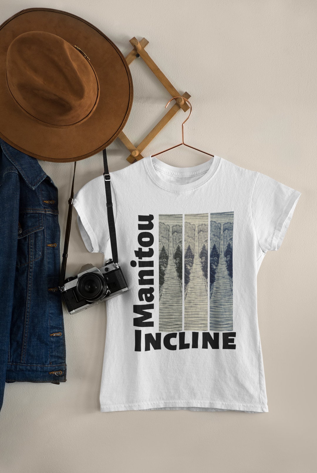 Manitou Incline T-shirt, Vintage Style Manitou Springs Shirt, Manitou ...