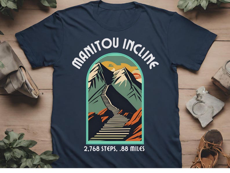 Manitou Incline Graphic Tee, Manitou Springs, the Incline, Hiking Tee ...
