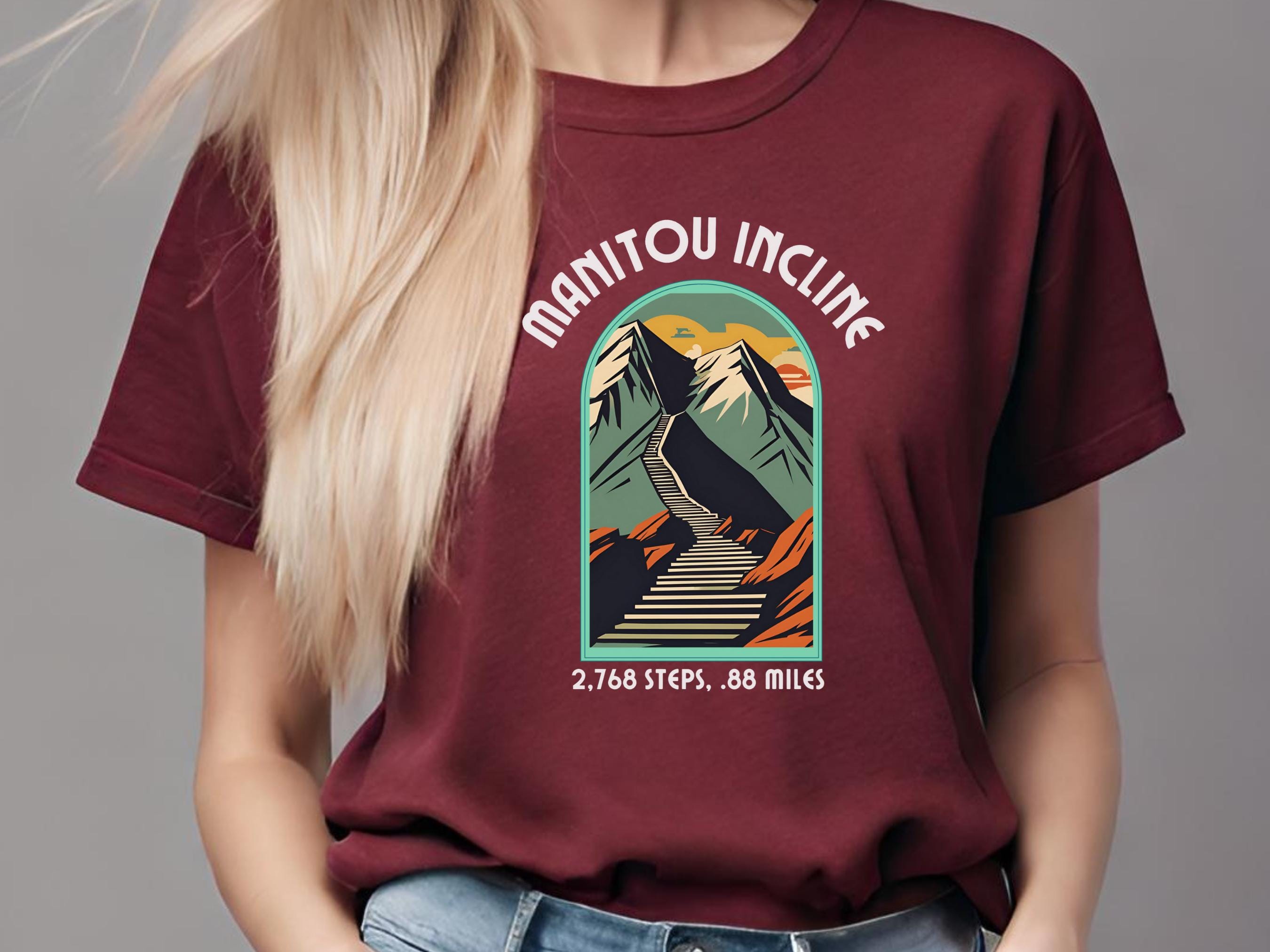 Manitou Incline Graphic Tee, Manitou Springs, the Incline, Hiking Tee ...