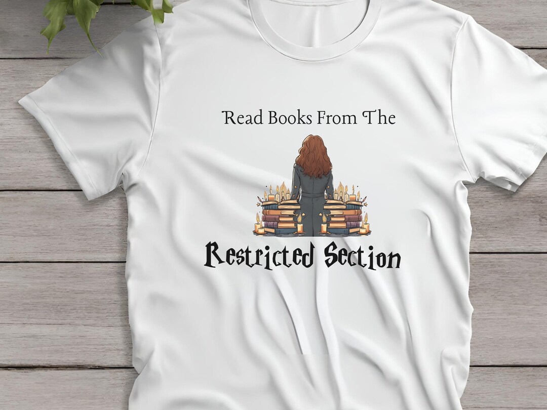 Banned Books, Read From the Restricted Section Tee - Etsy