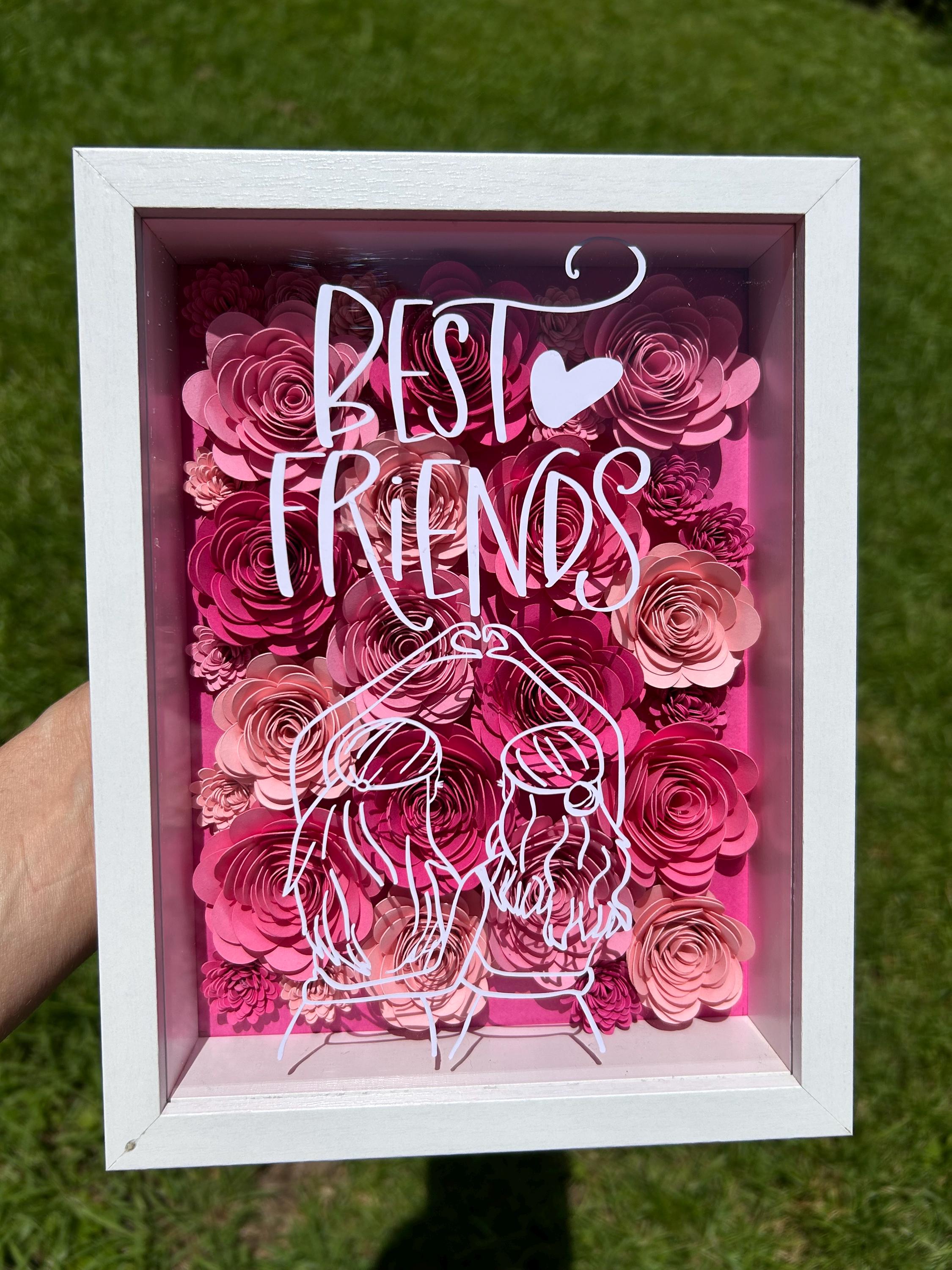 Best Friends Shadow Box Gift | Personalized Friendship Keepsake ...